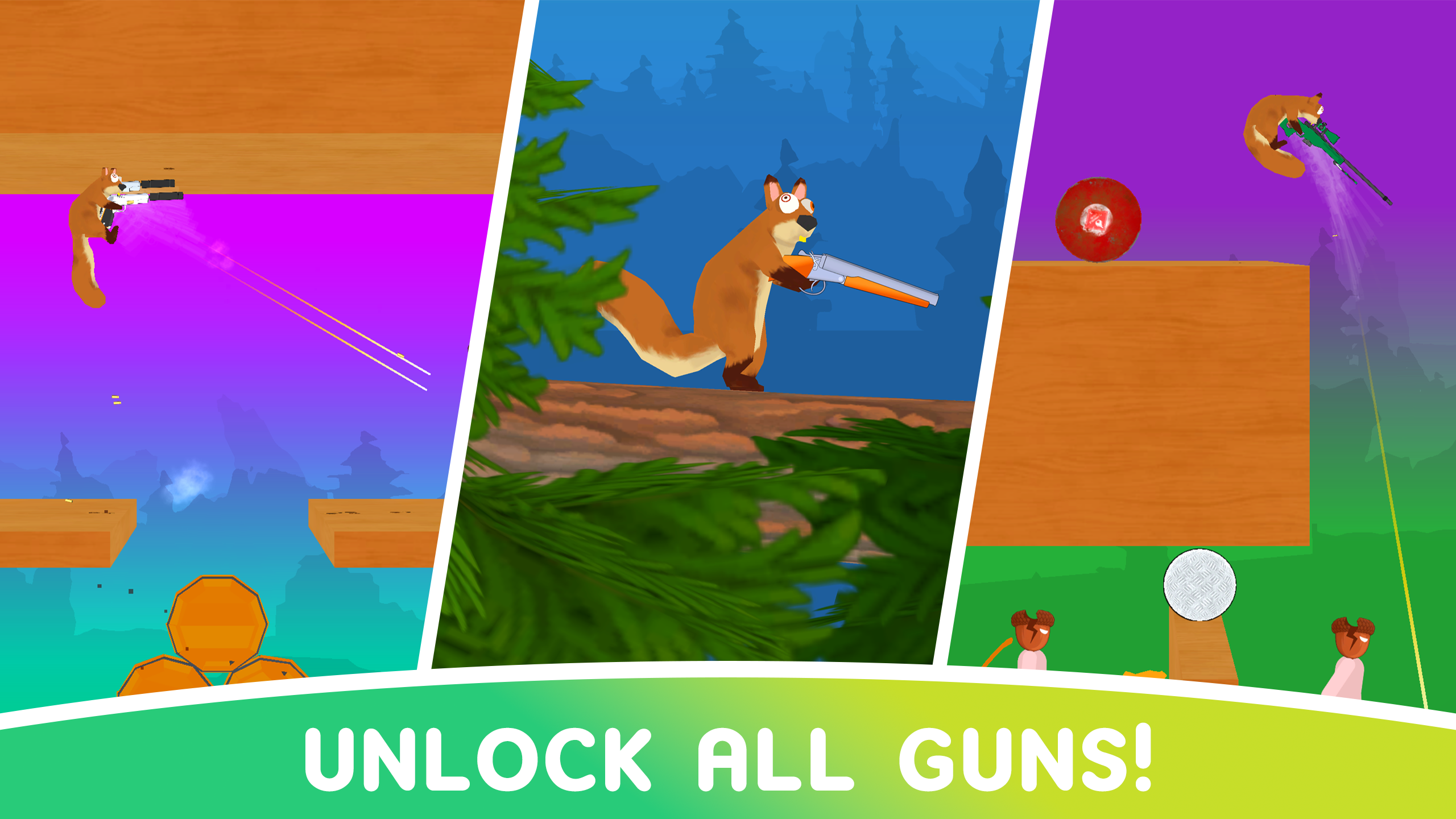 Mr Squirrel with a gun:shooter for Android/iOS - TapTap
