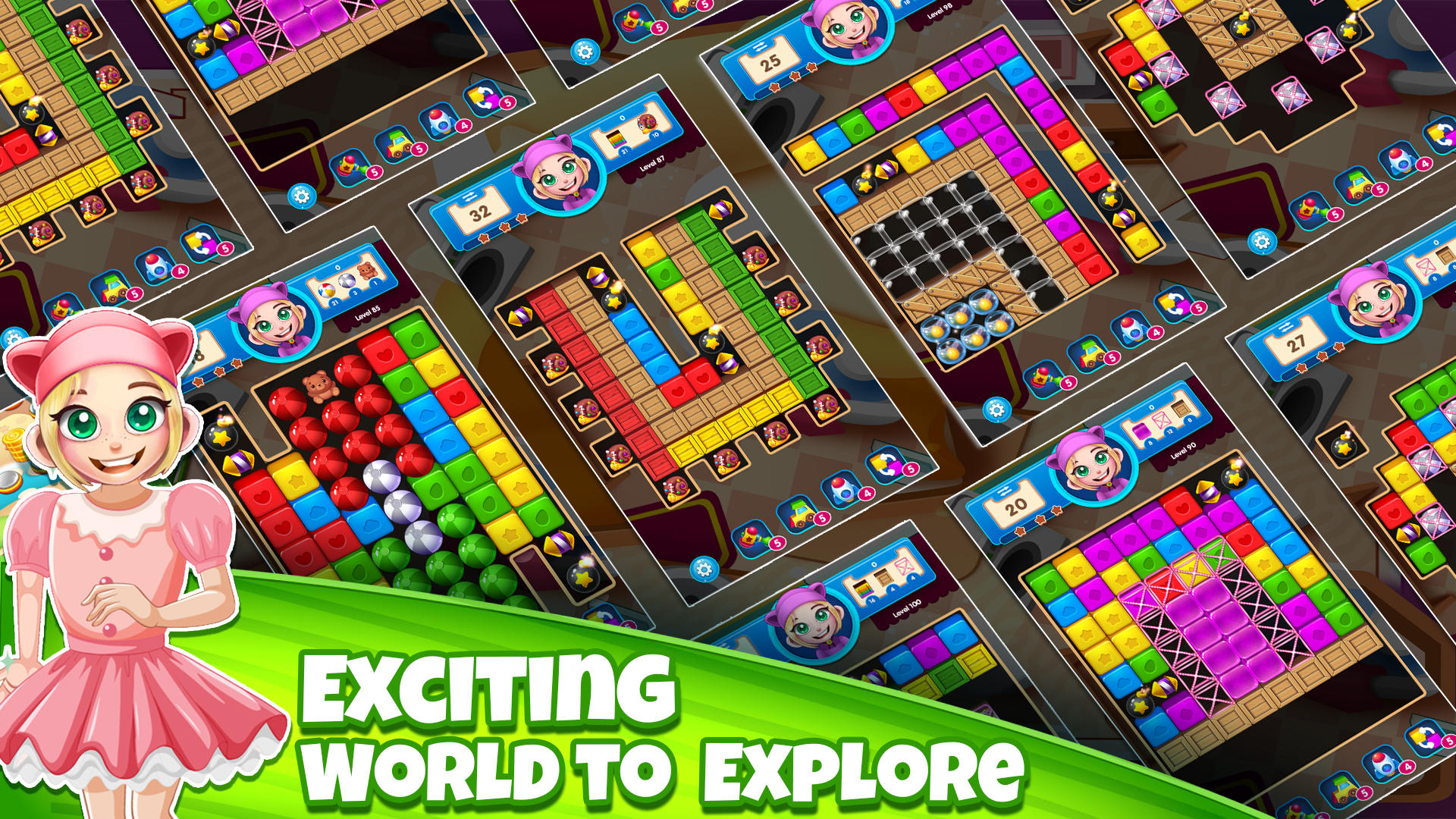 Toon Block Blast Toys: Match 3 android iOS-TapTap