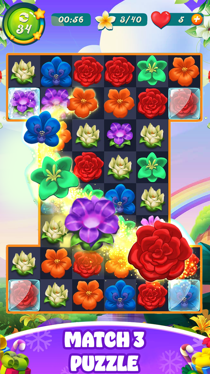 Bloom Rose - Match 3 Puzzles android iOS apk download for free-TapTap