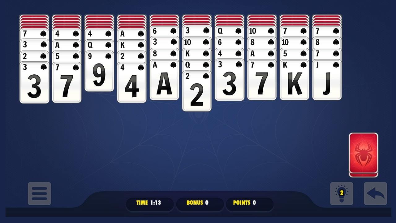 Spider Solitaire Blue android iOS-TapTap