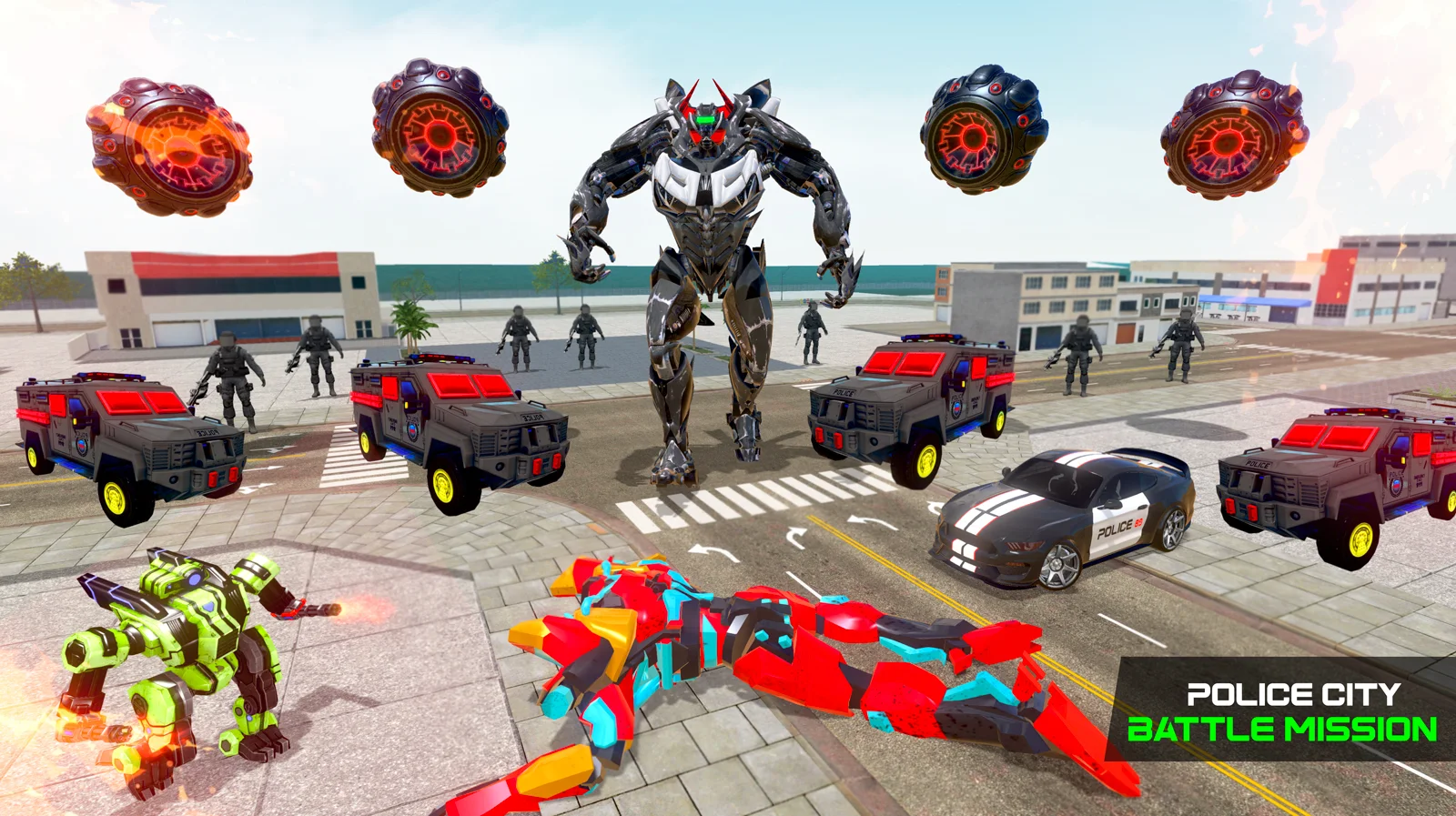 Police Car Robot Cop USA Fight android iOS apk download for free-TapTap