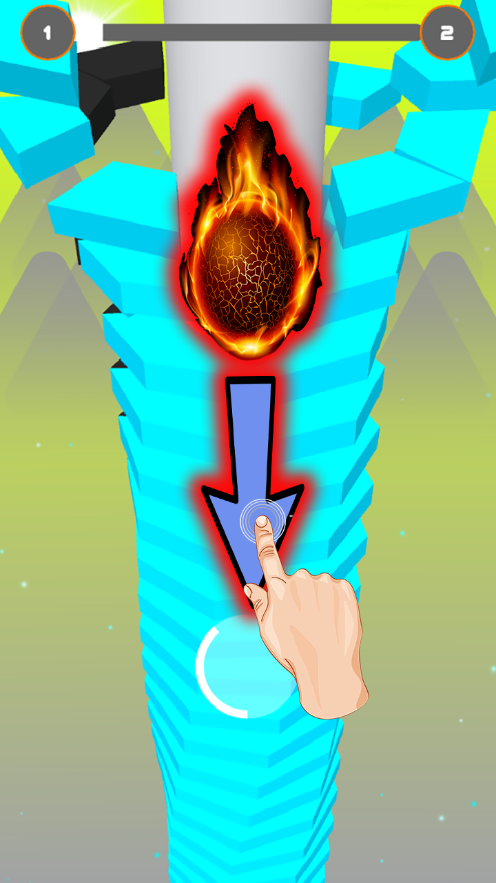 Stuck ball jump drop android iOS-TapTap