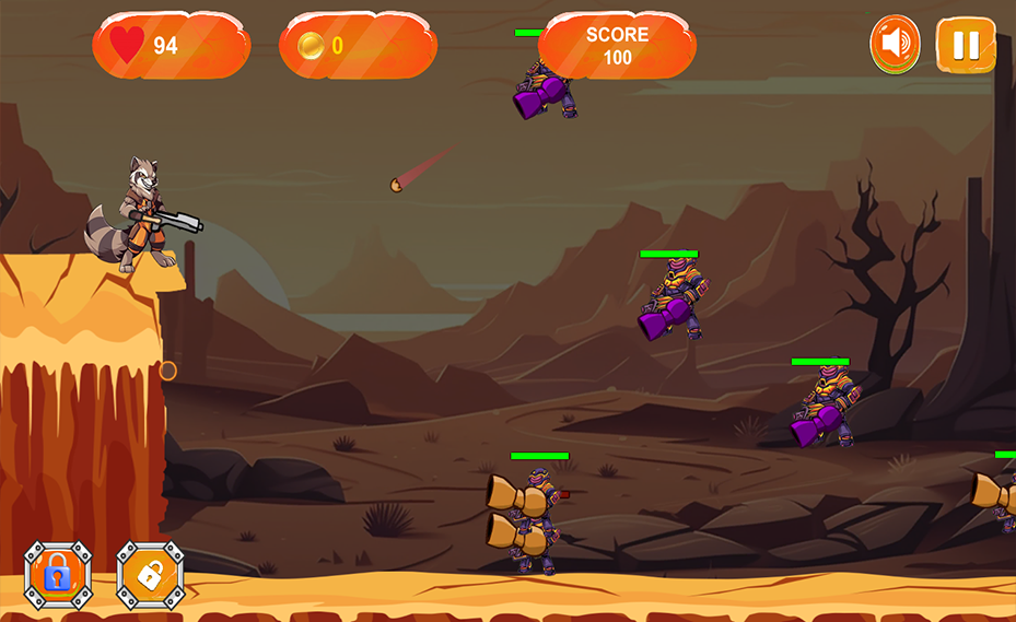 Raccoon Super Gun Game android iOS-TapTap