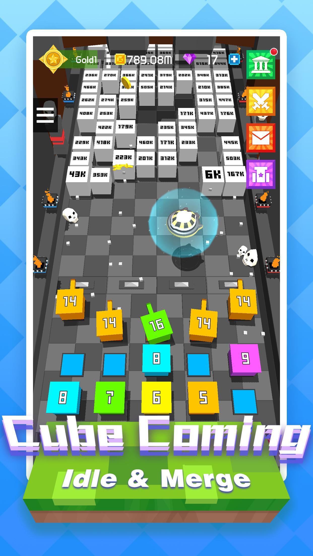 Idle Merge Cube: Tower Defense Strategy Game for Android/iOS