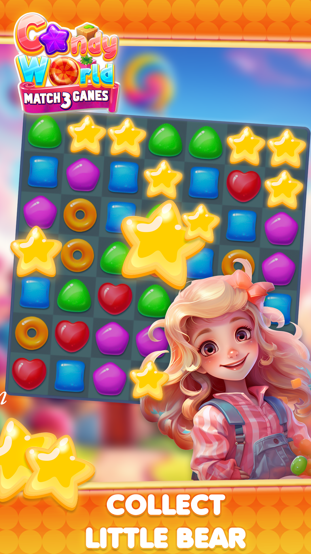 Candy World - Match 3 Games android iOS-TapTap
