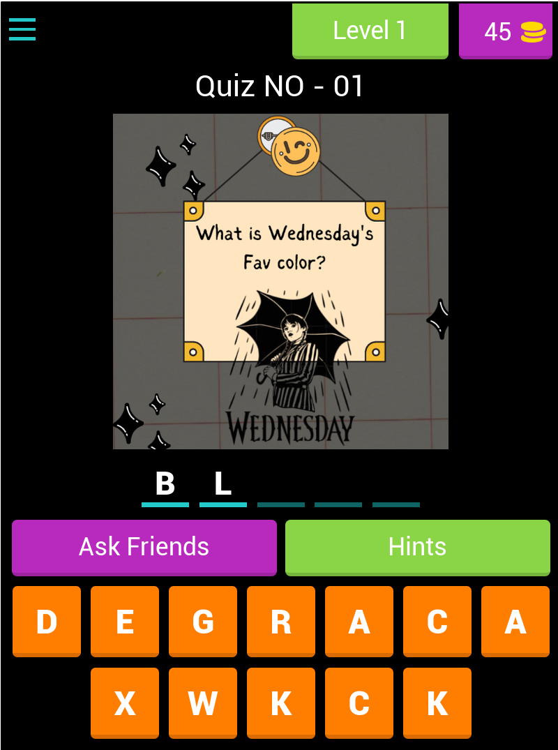 Wednesday Quiz Game android iOS apk download for free-TapTap