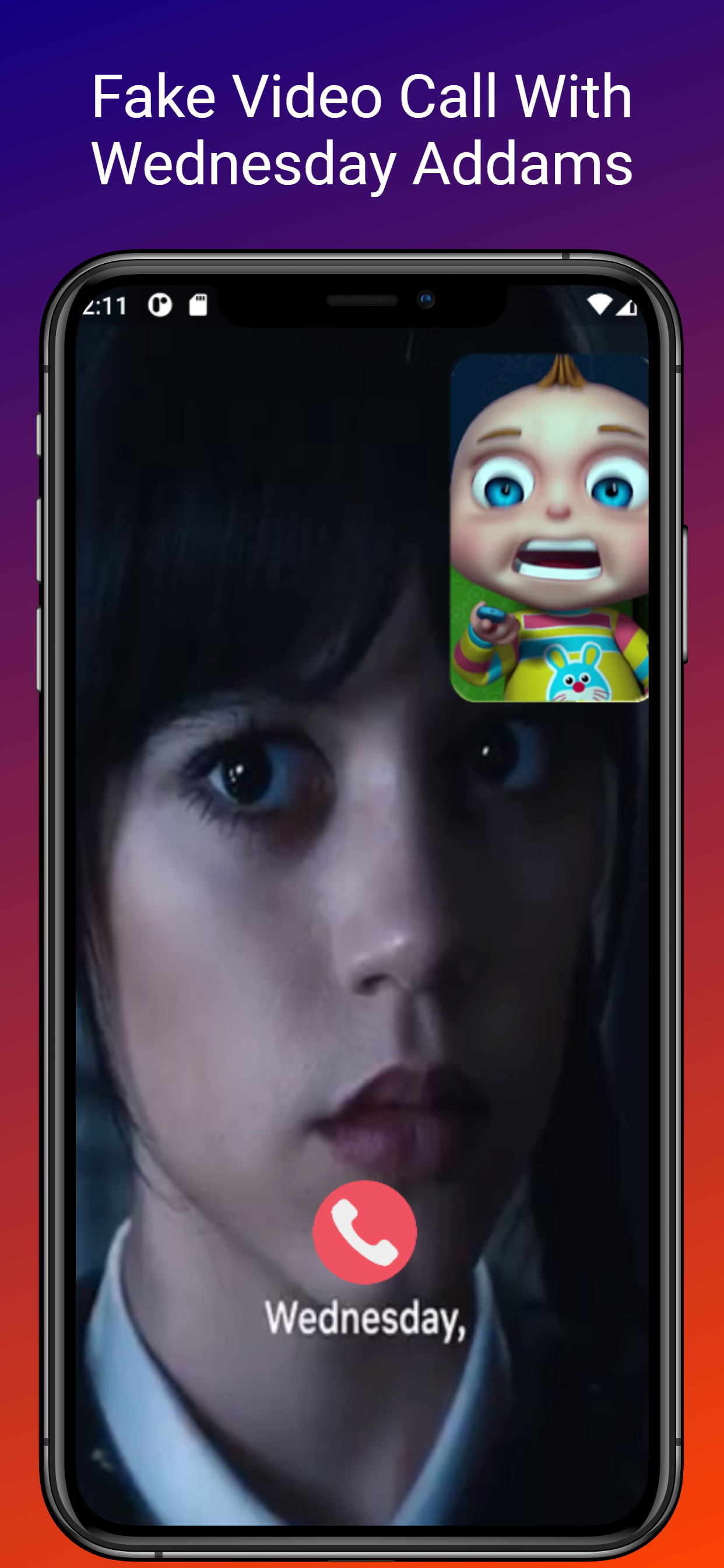 Wednesday Addams Video Call android iOS-TapTap