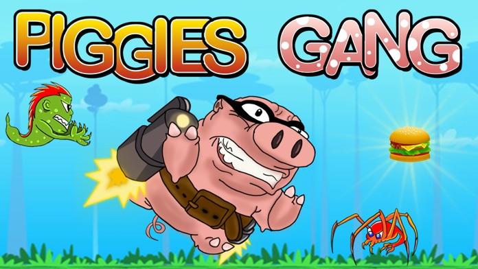 Piggies Gang - The Super Hungry Flying Pigs Voyage for Android/iOS
