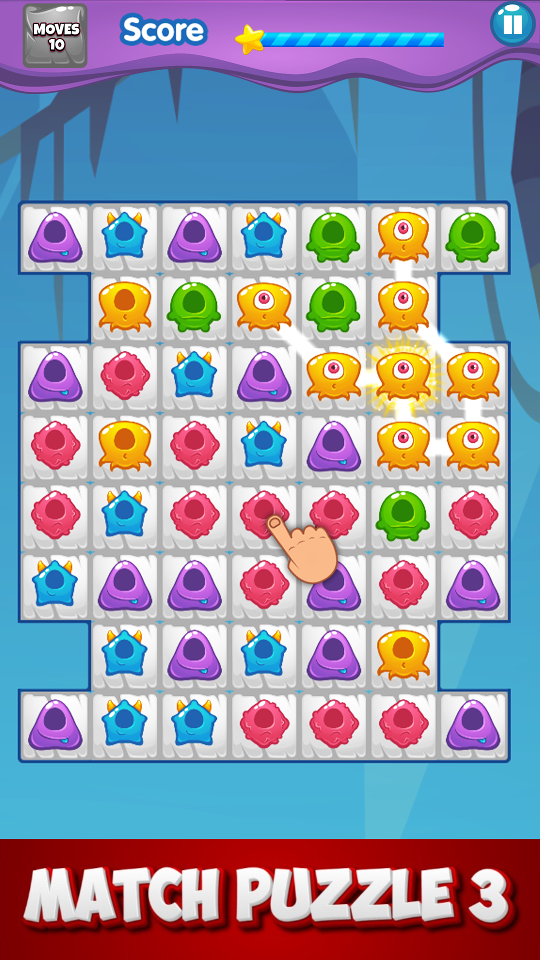 Monster Match 3 Puzzle Game android iOS apk download for free-TapTap