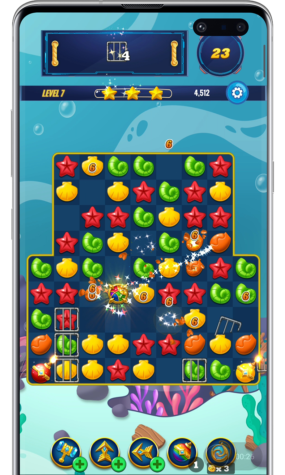 Ocean Crush Match 3 android iOS apk download for free-TapTap