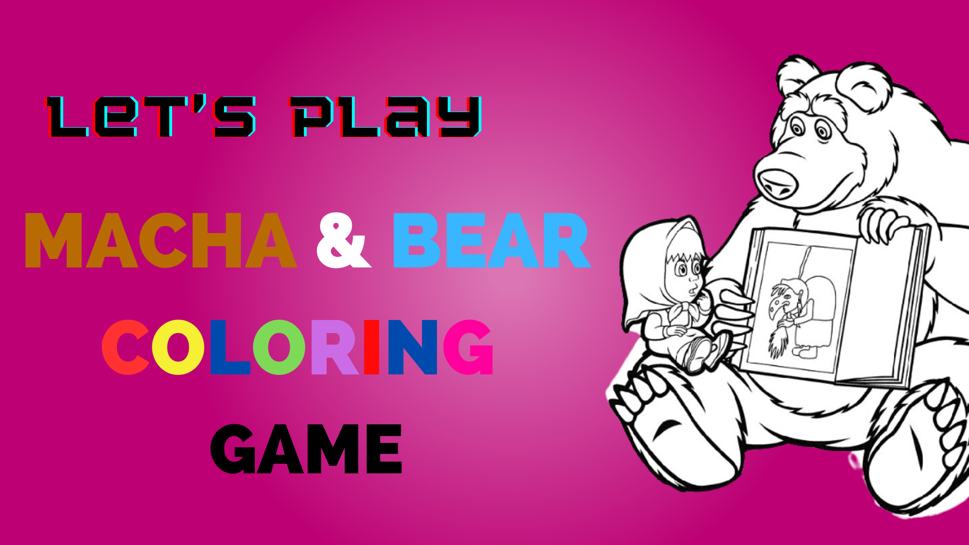 Color & draw Macha & the Bear android iOS-TapTap