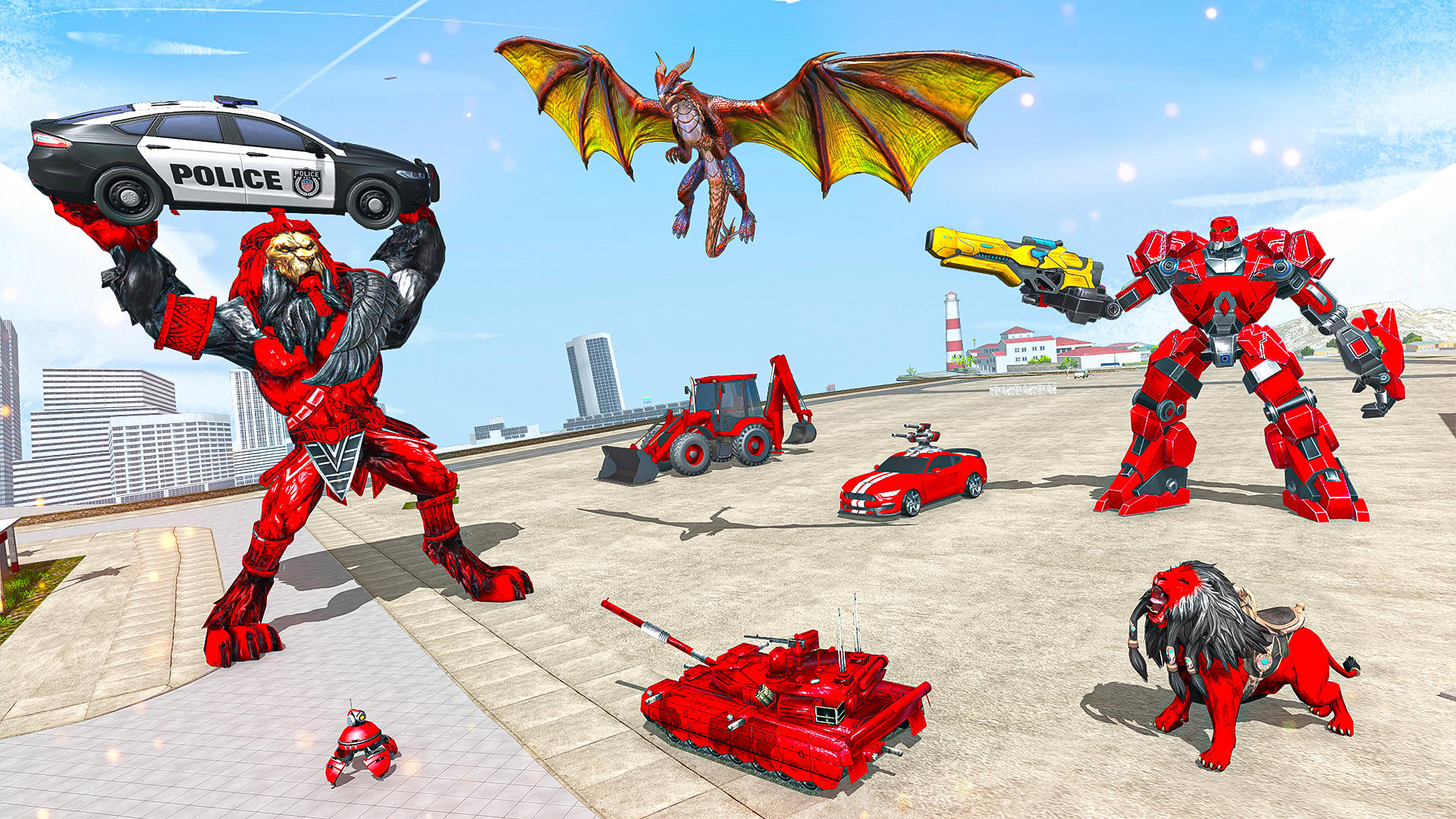 Lion Hero Robot Transformation for Android/iOS - TapTap
