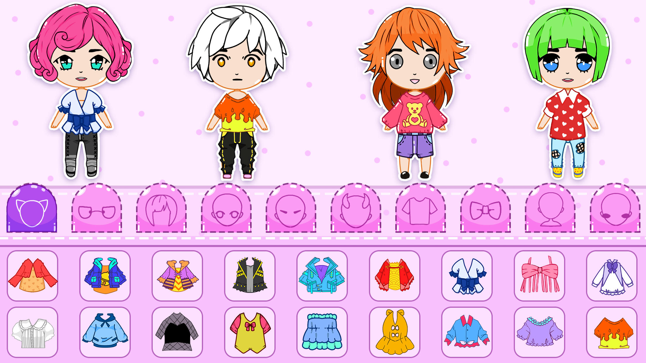 Chibi Dolls Fashion Dress Up android iOS-TapTap