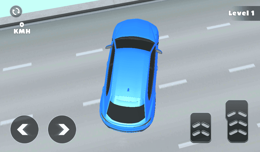 Blue Car Drive game android iOS-TapTap