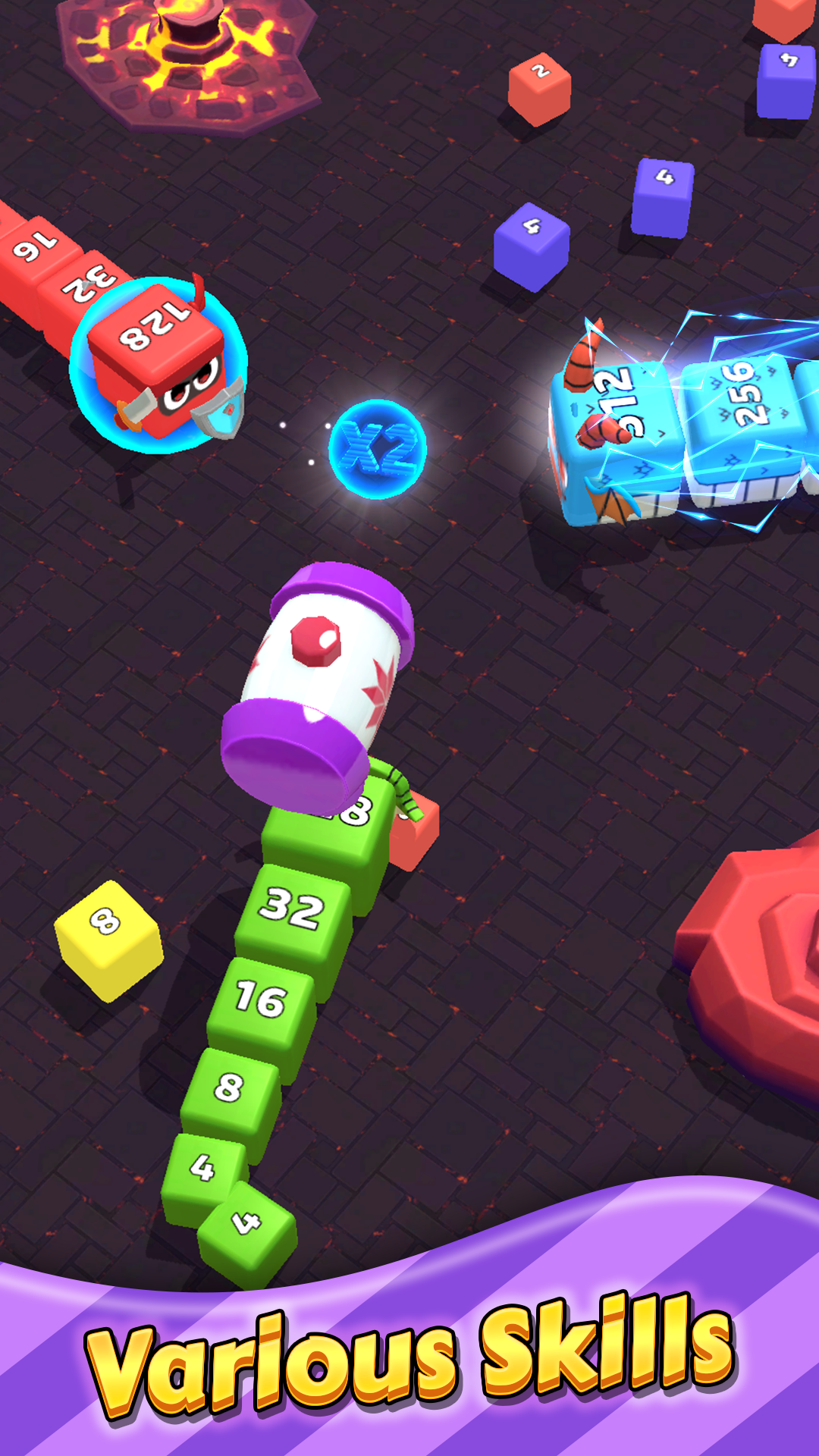 Snake Cubix 2048: Merge Arena android iOS apk download for free-TapTap