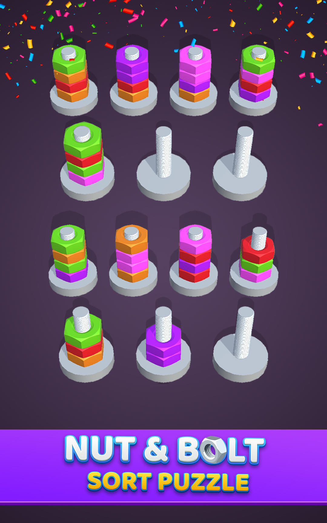 Nut Bolt Sort: Color Sort 3D android iOS apk download for free-TapTap