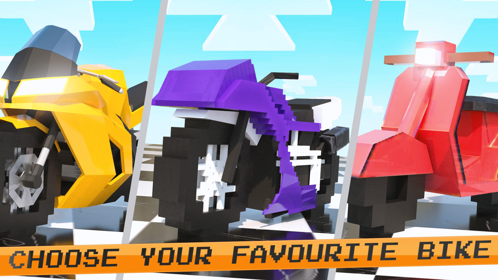 Blocky Bike Rider: Moto Racing android iOS apk download for free-TapTap