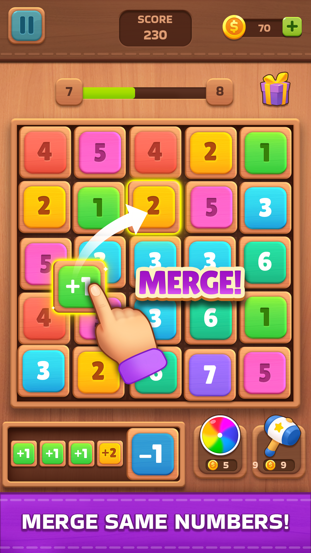 Merge Number Block Wood Puzzle android iOS apk download for free-TapTap