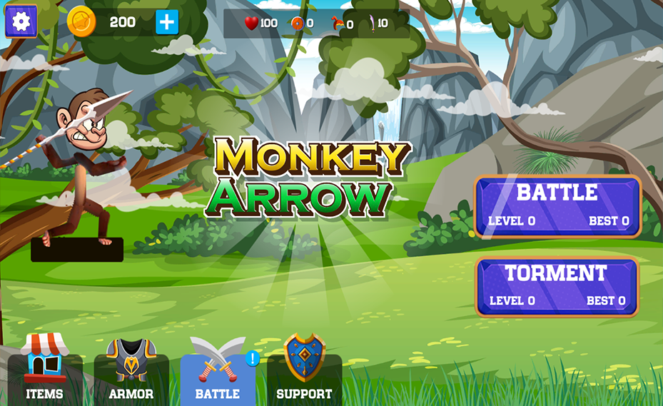 Monkey Arrow Game android iOS-TapTap