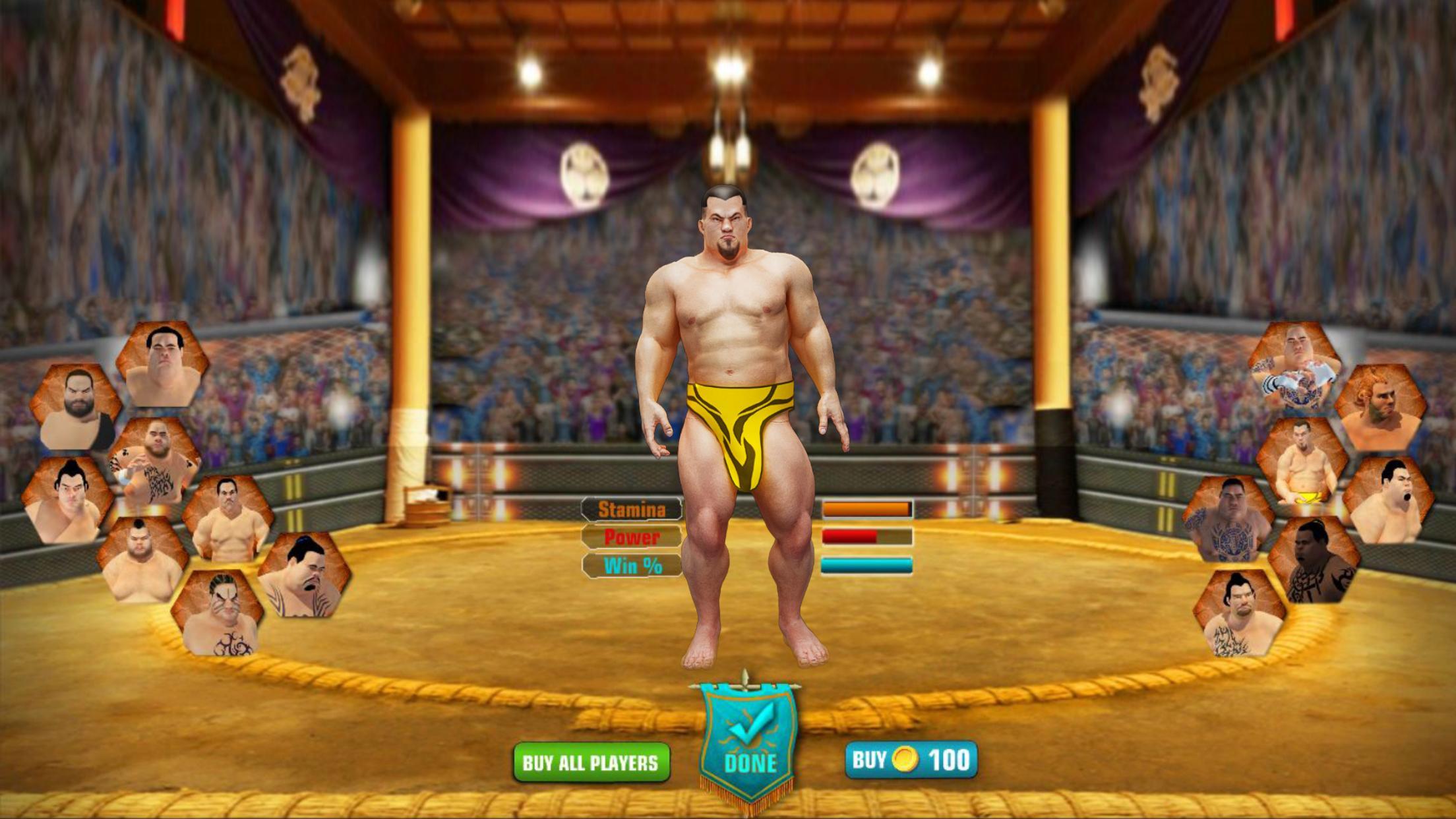 Sumo Stars Wrestling 2018: World Sumotori Fighting for Android/iOS
