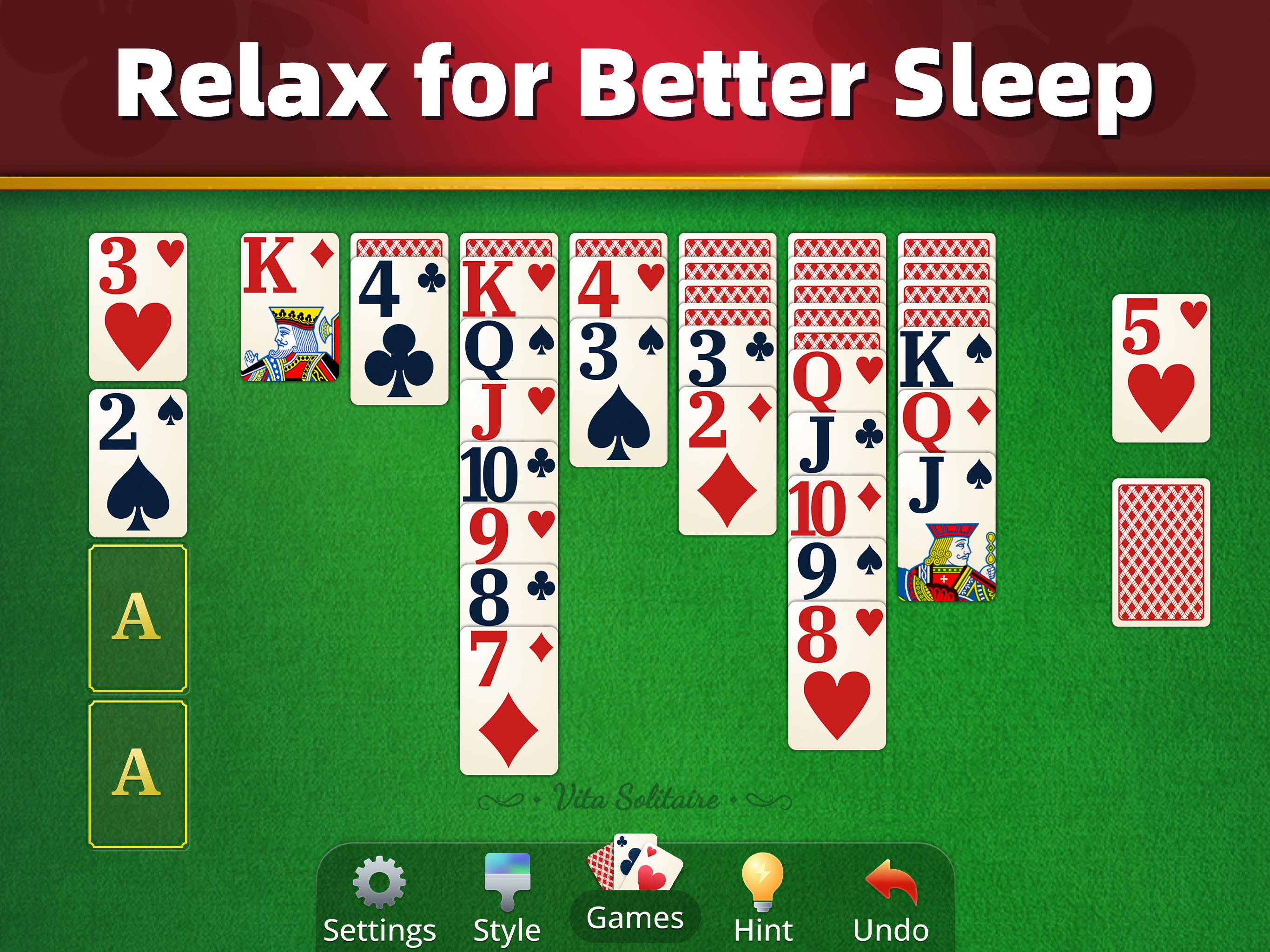 Vita Solitaire for Seniors for Android/iOS - TapTap