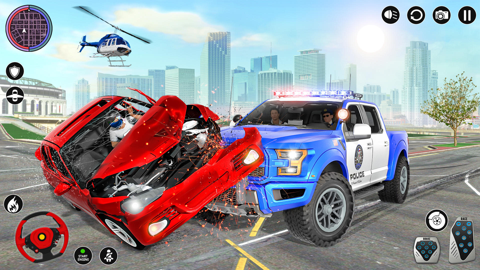 Police Car Chase 3D Cop Games android iOS-TapTap
