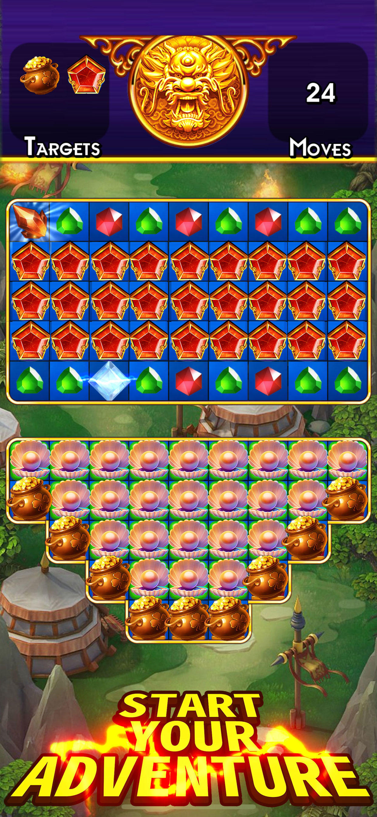 Match 3 - Dragons Treasure android iOS-TapTap