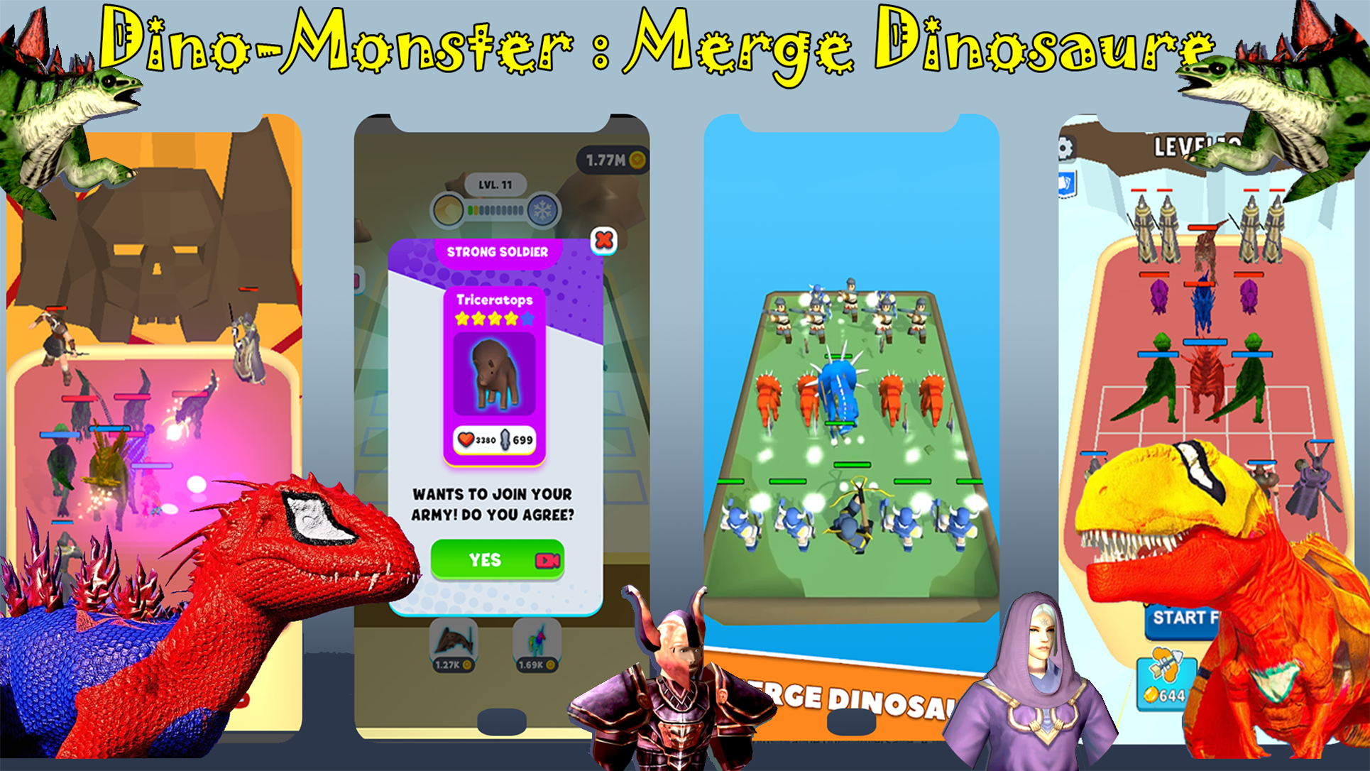 Merge Dino Monster dinosaurs android iOS-TapTap