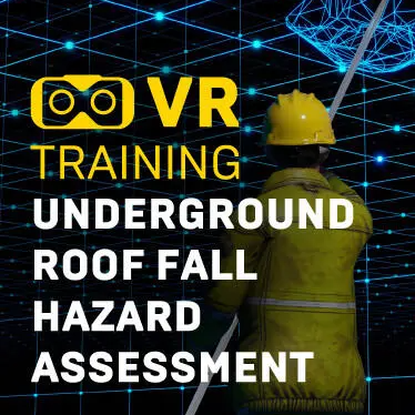 Underground roof fall hazard assessment VR Training for Android/iOS