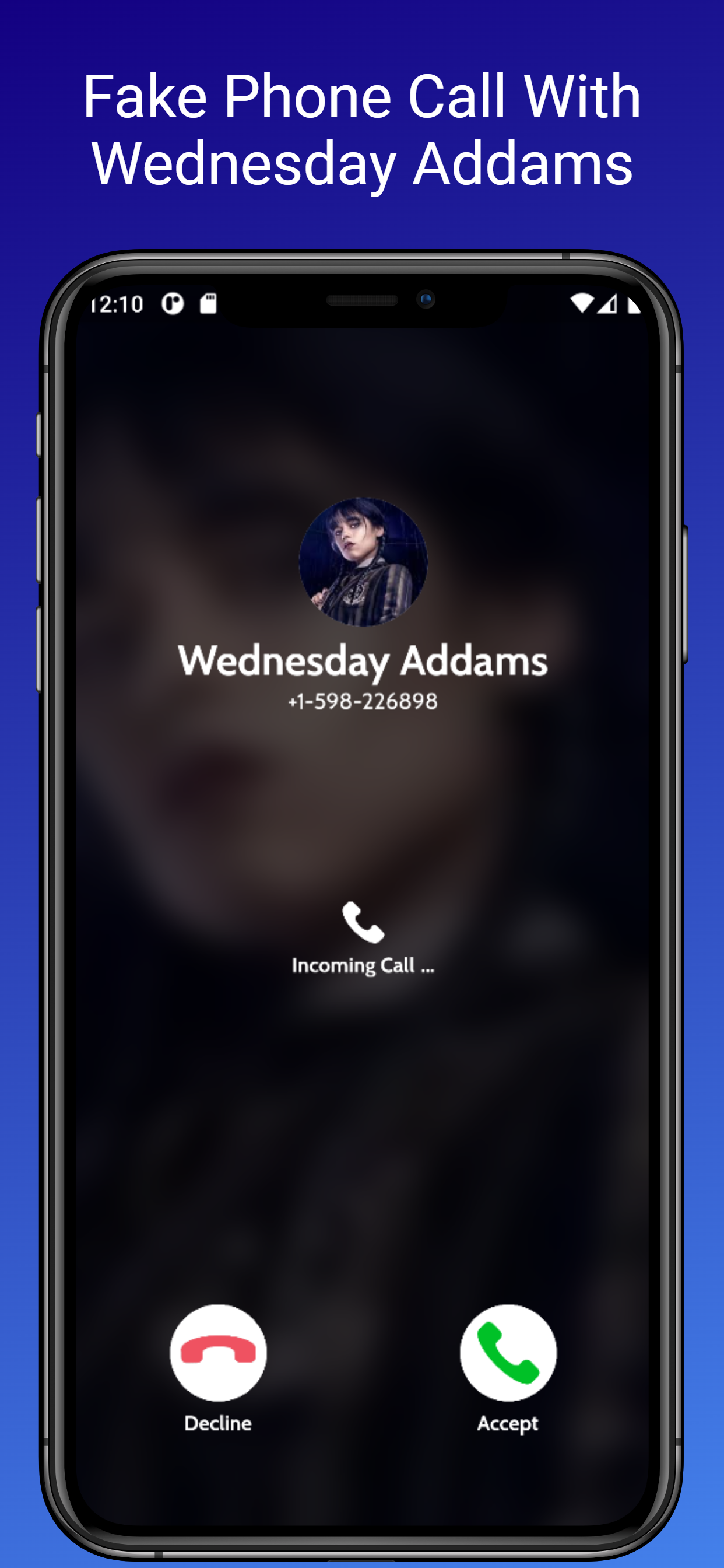 Wednesday Addams Video Call android iOS-TapTap
