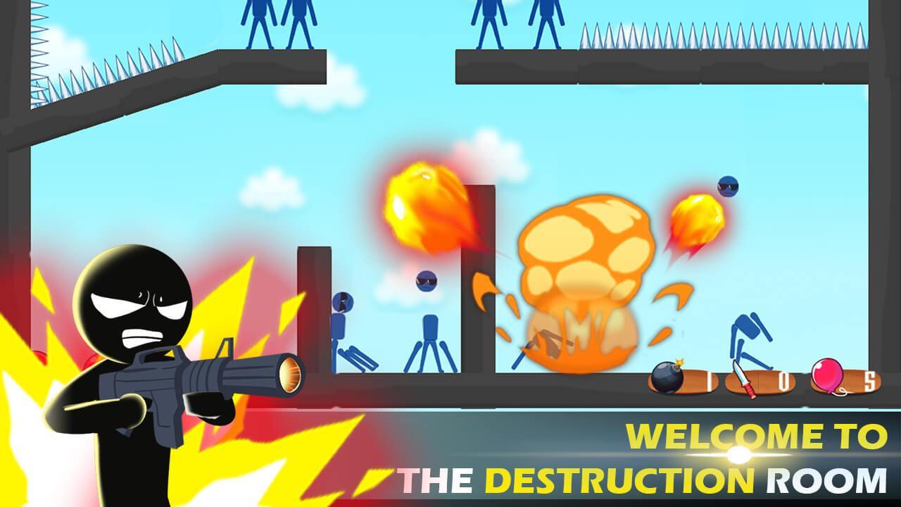 ดาวน์โหลด Stickman shooter : Destruction room 1.1.2 สำหรับ Android/iOS ...
