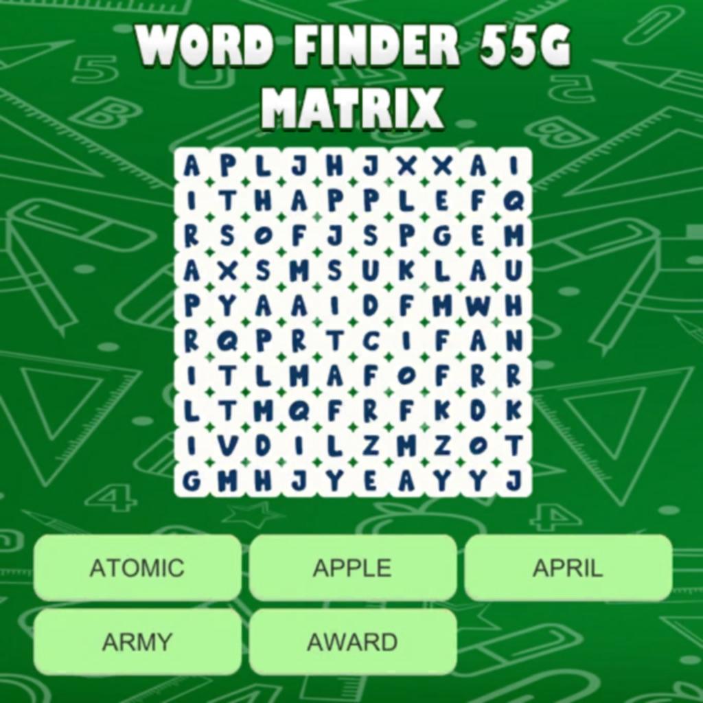 Word Finder 55G Matrix for Android/iOS - TapTap