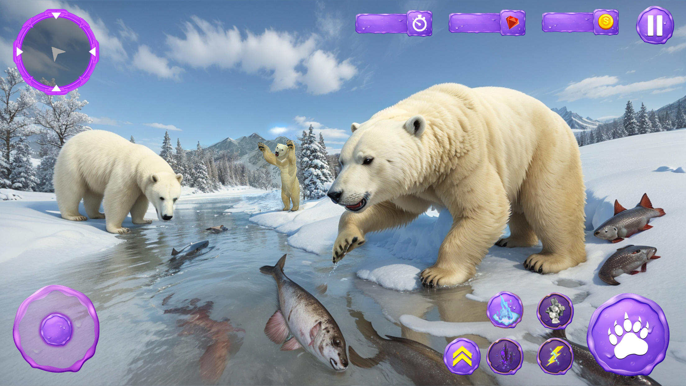 Arctic Polar Bear Family Sim android iOS apk download for free-TapTap