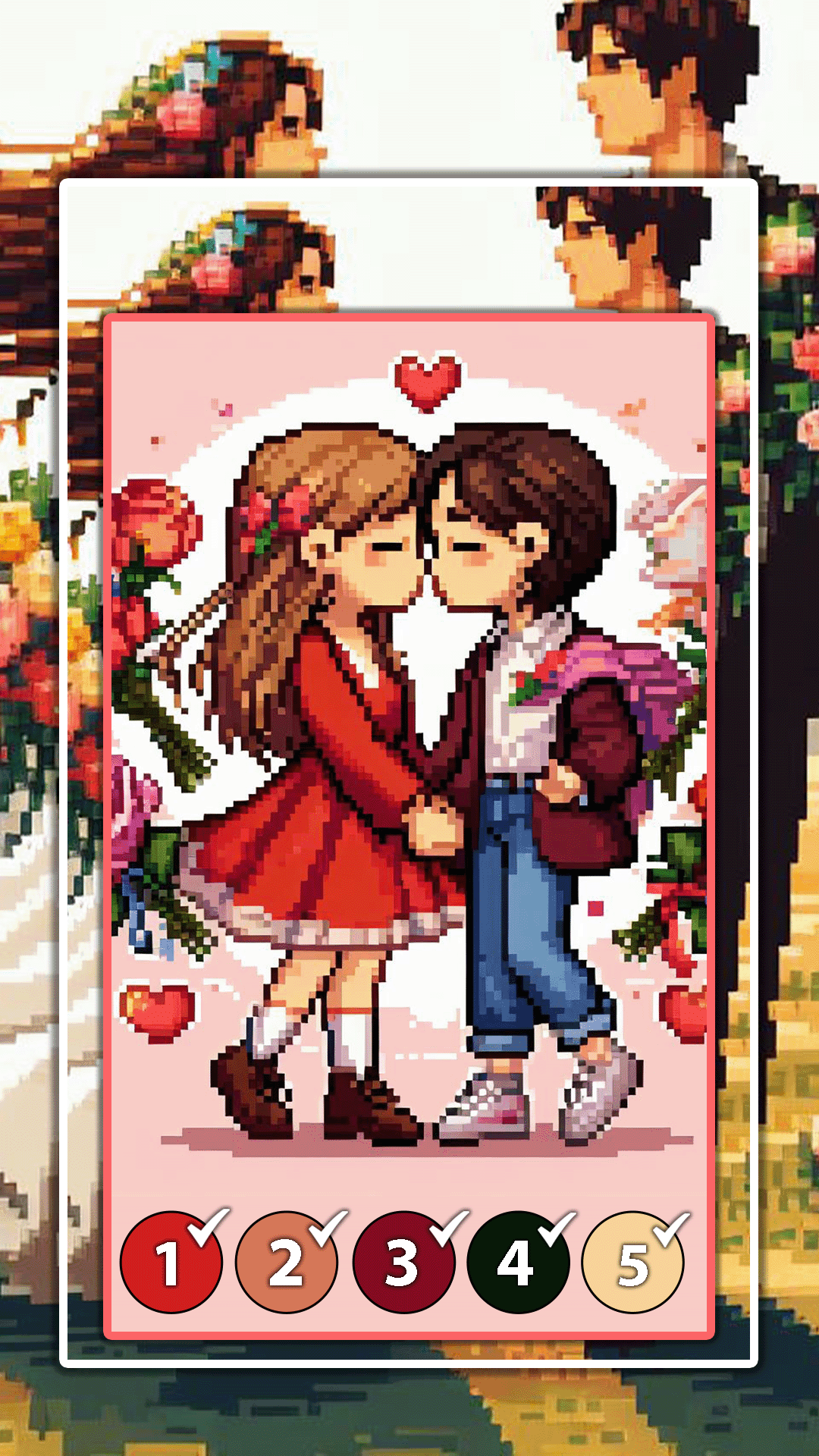 Couple Love Pixel Art coloring android iOS apk download for free-TapTap