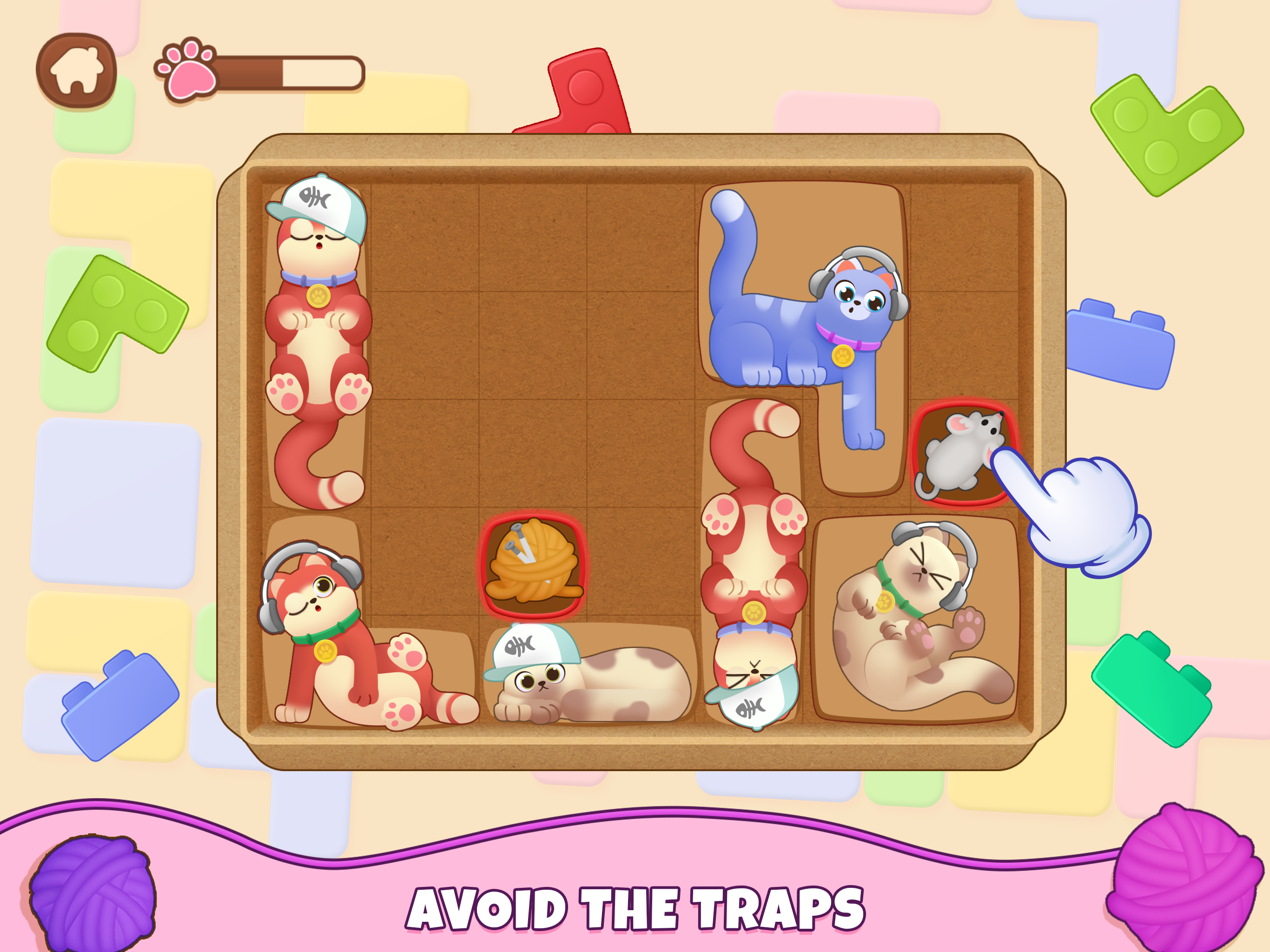 Sliding Block Puzzle Cats Game android iOS apk download for free-TapTap