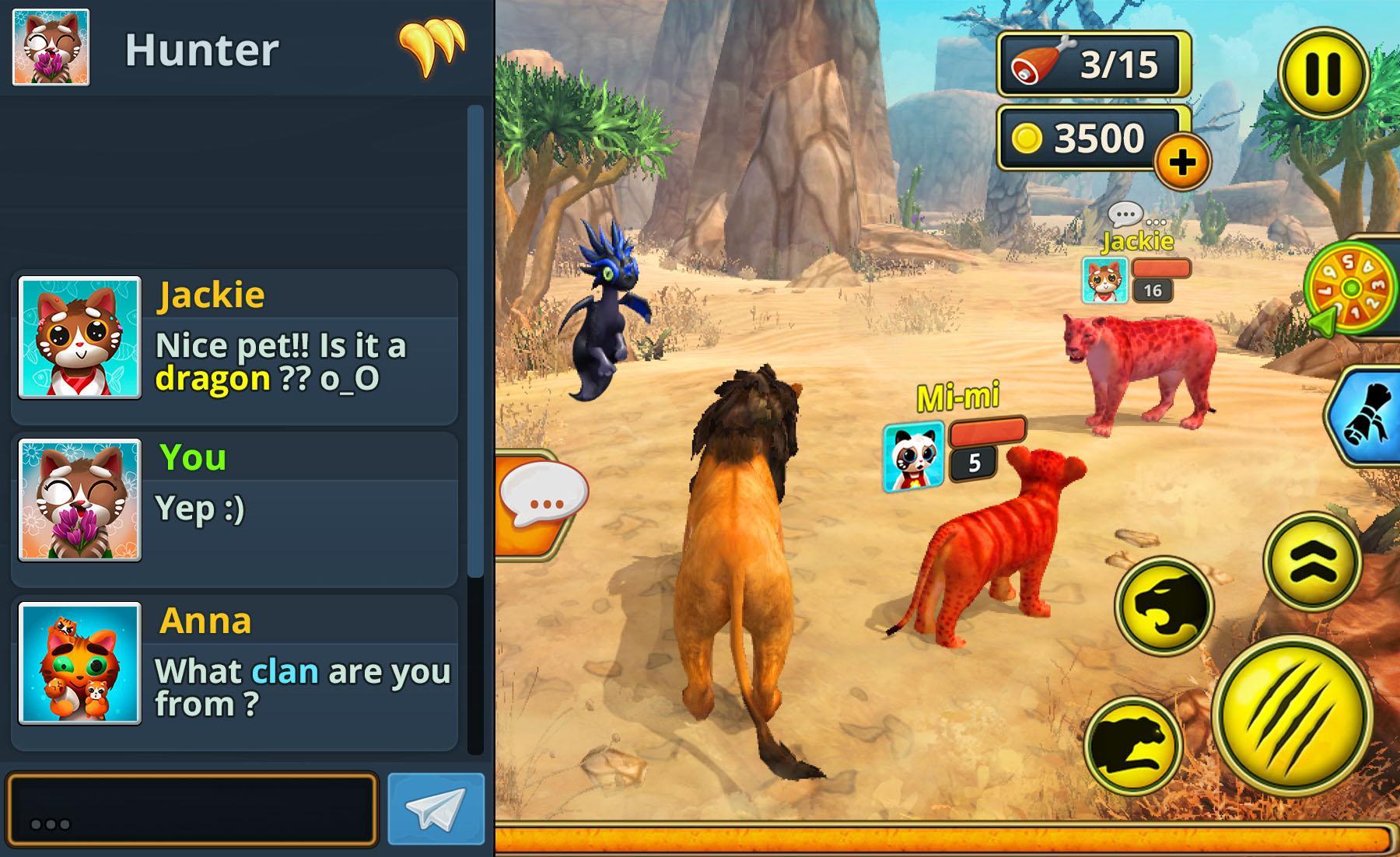 Lion Family Sim Online - Animal Simulator for Android/iOS