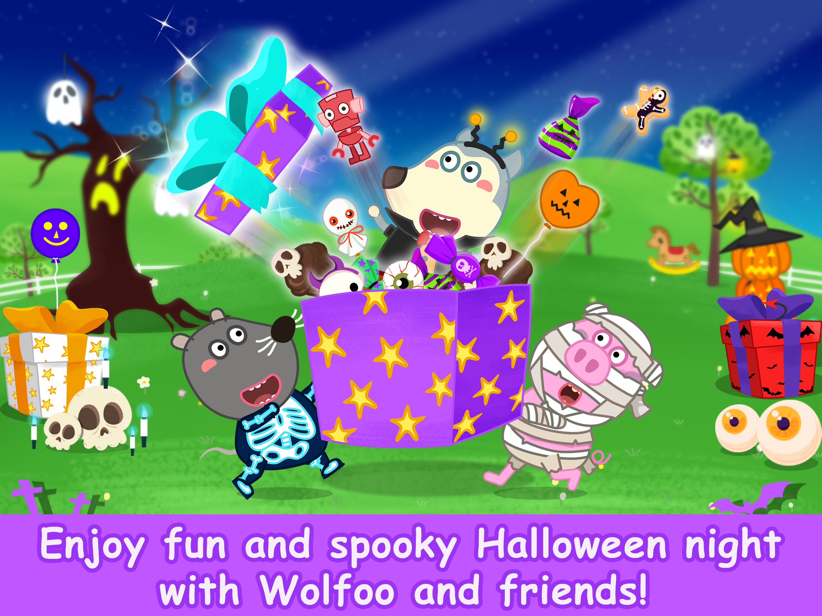 Wolfoo School Halloween Night android iOS apk download for free-TapTap