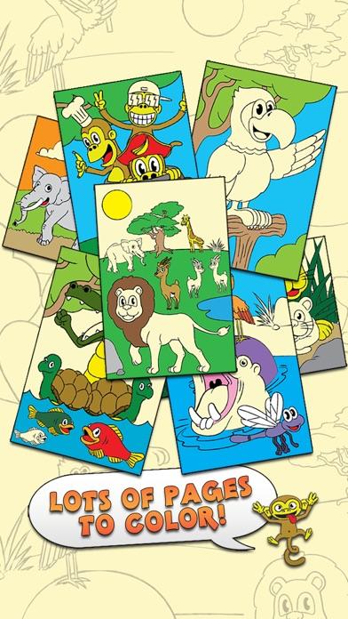 Coloring Animal Zoo Touch To Color Activity Coloring Book For Kids and ...