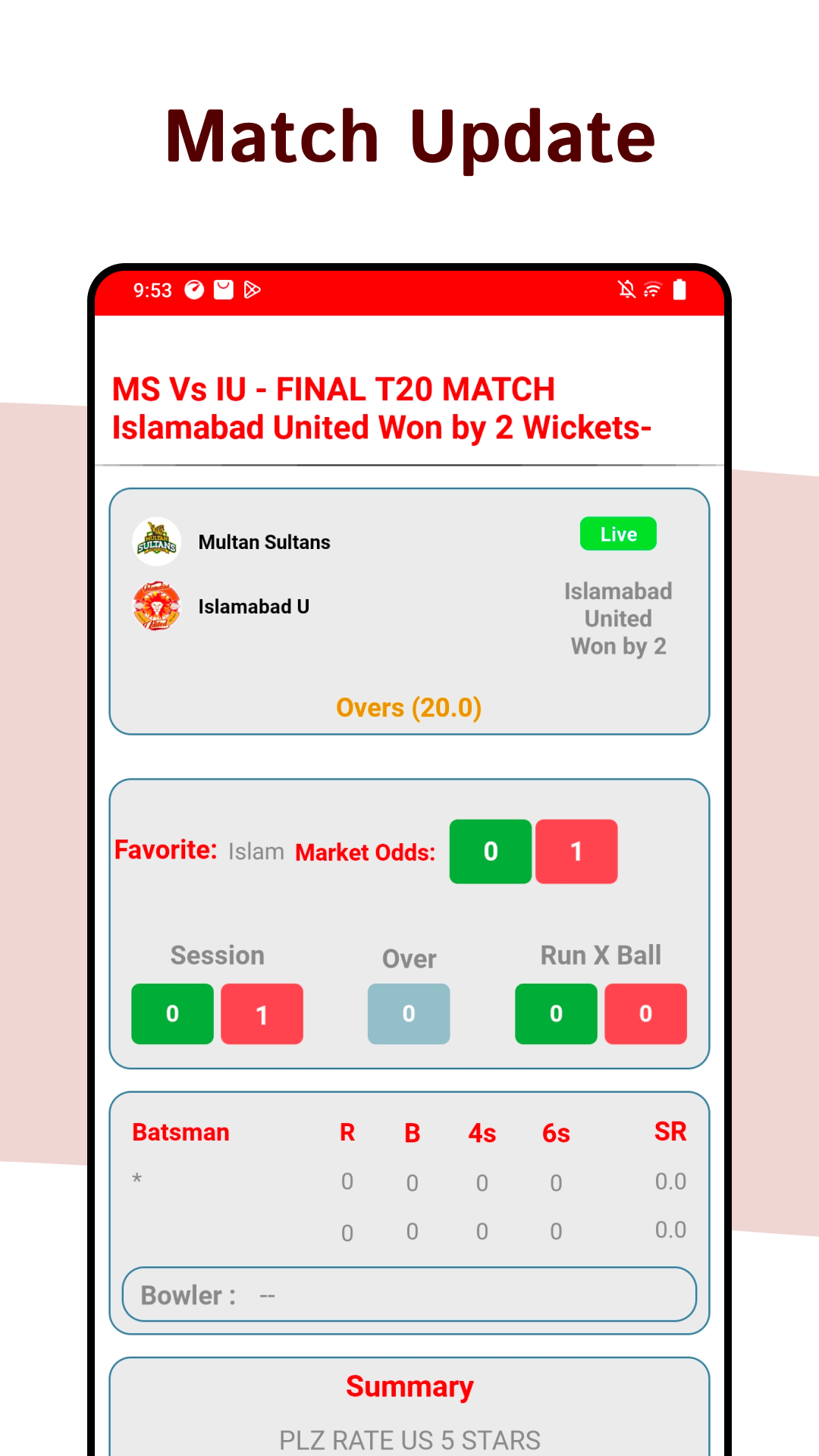 DreamTeam Live Score Predict for Android/iOS - TapTap