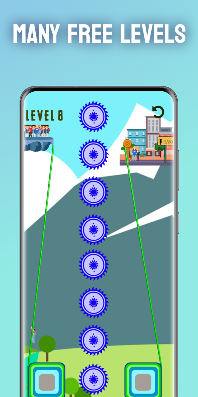 Zipline rope puzzle mobile Android apk download for free-TapTap