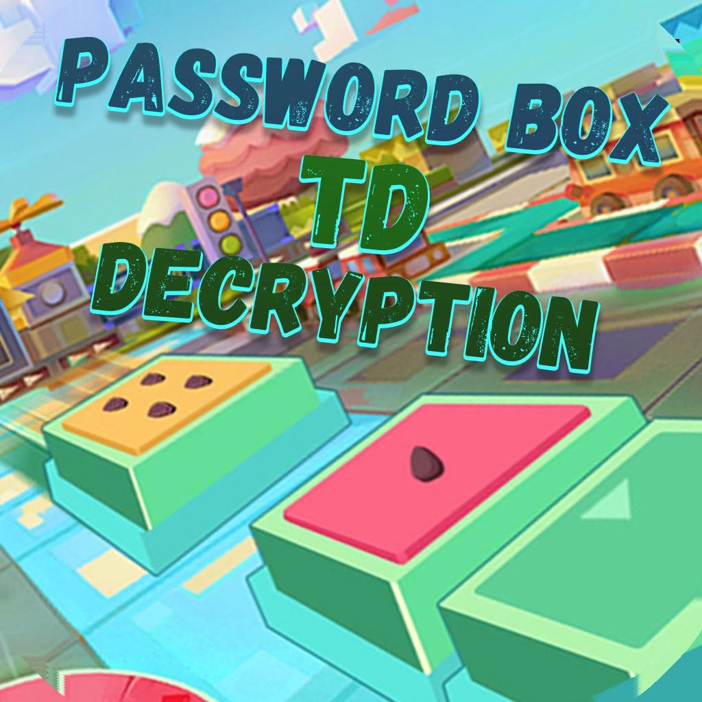 Password Box TD Decryption for Android/iOS - TapTap