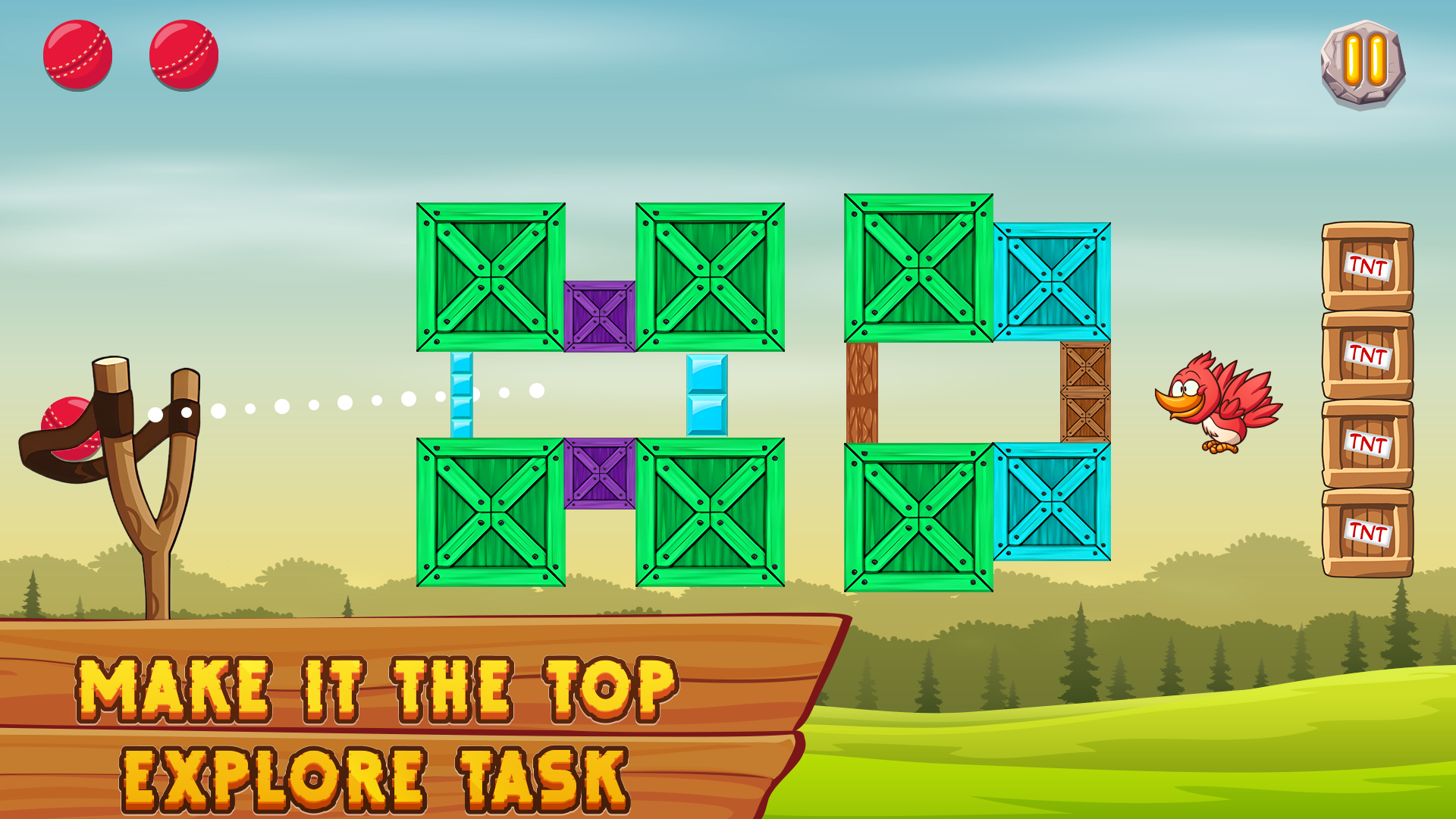 Ball Slingshot Bird Game android iOS apk download for free-TapTap