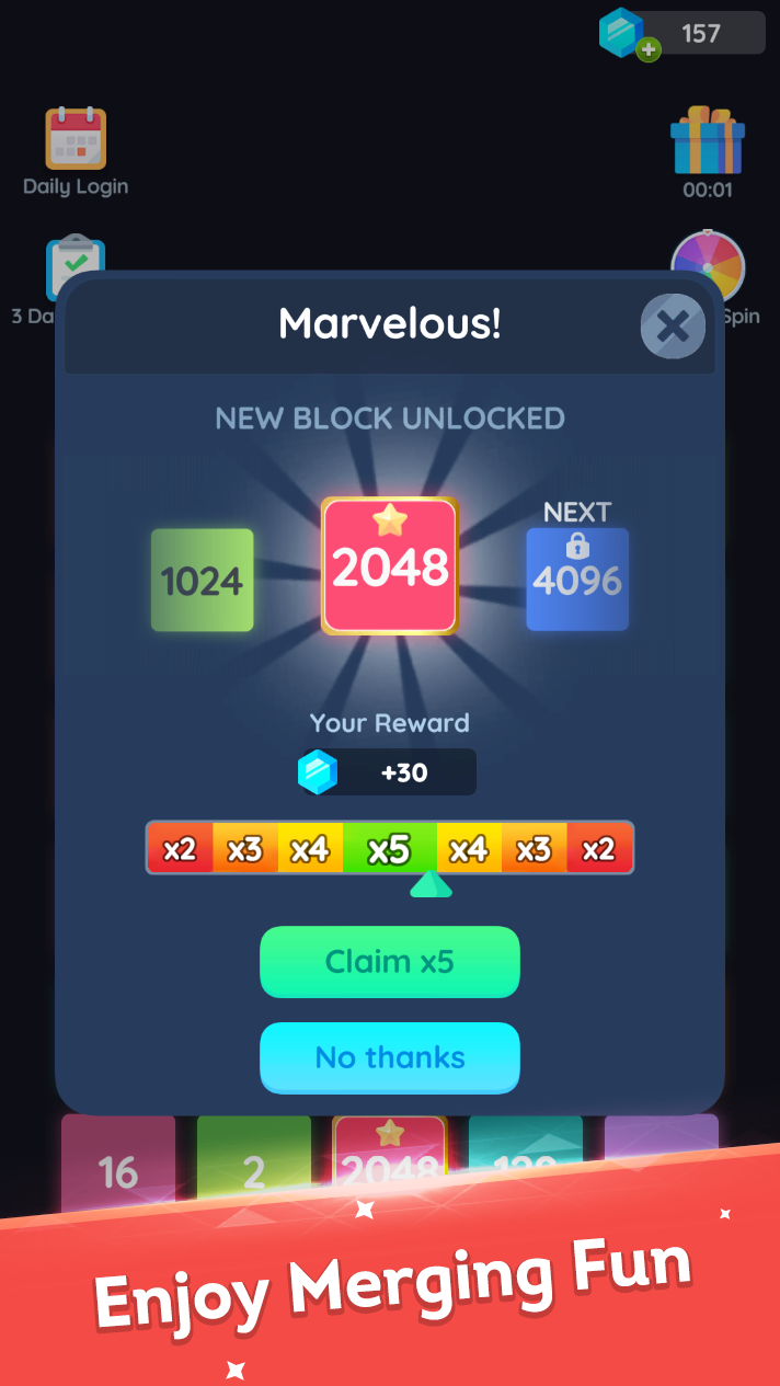 Number Smash 2048 android iOS-TapTap