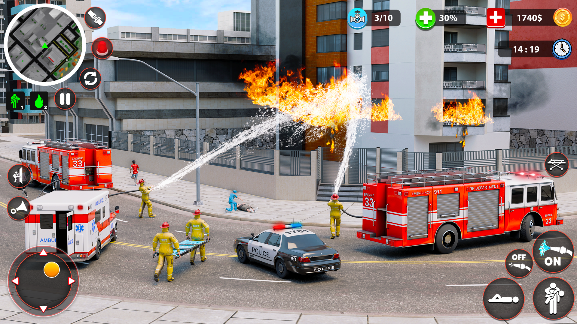 City Rescue Fire Truck 3D Game android iOS apk download for free-TapTap