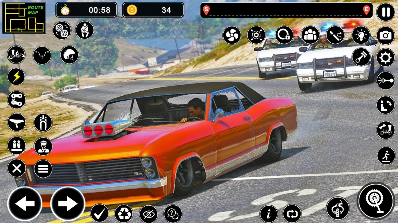 Police Car Chase Thief Games android iOS-TapTap