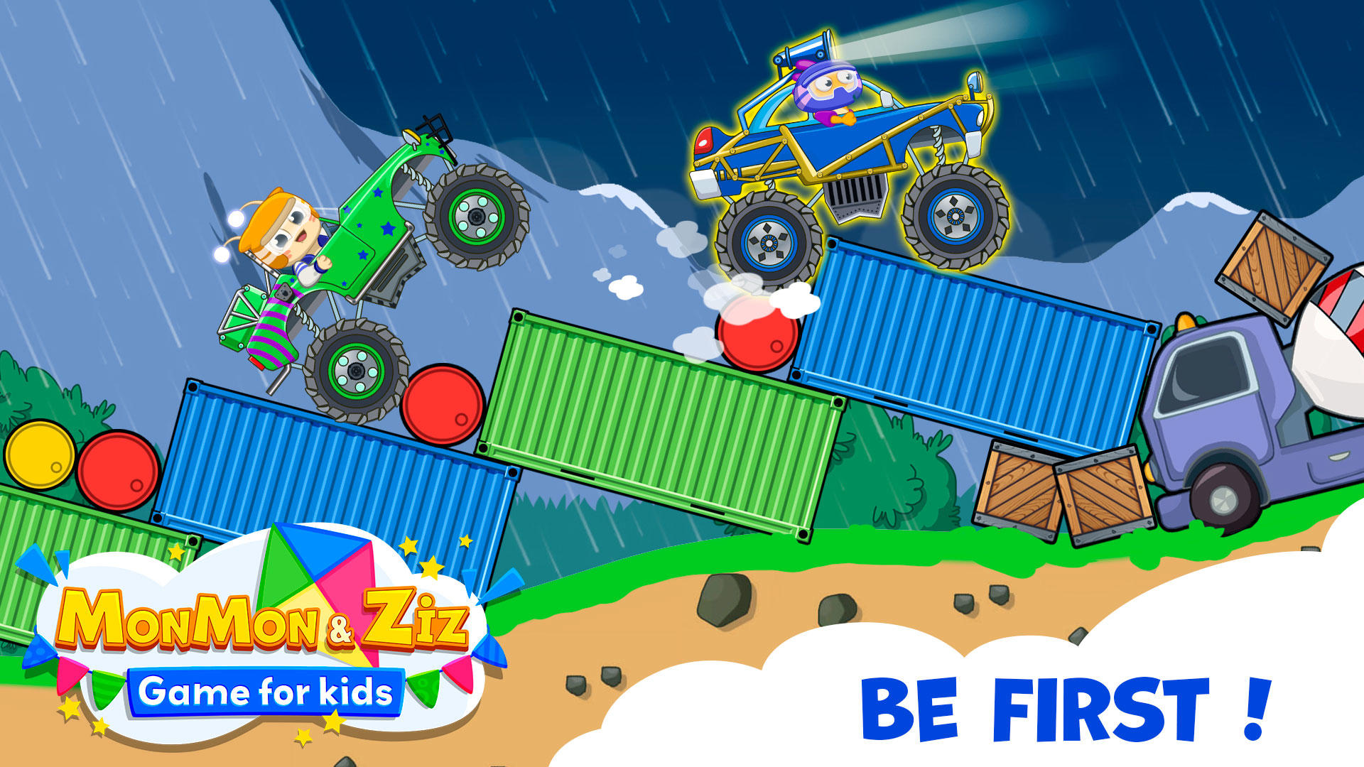 MonMon & Ziz: Kids Car Racing android iOS apk download for free-TapTap