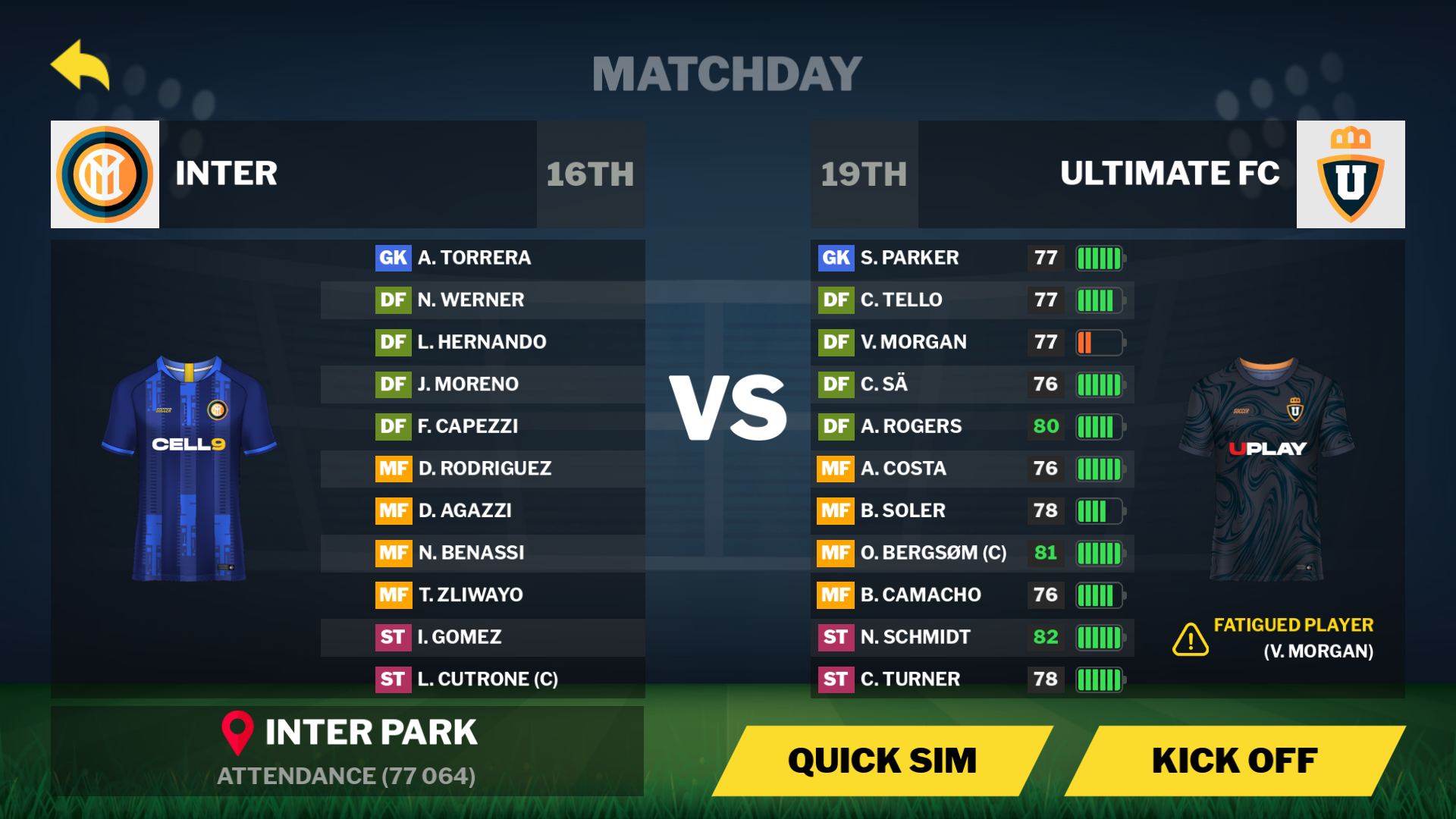 UFM: Ultimate Football Manager android iOS-TapTap