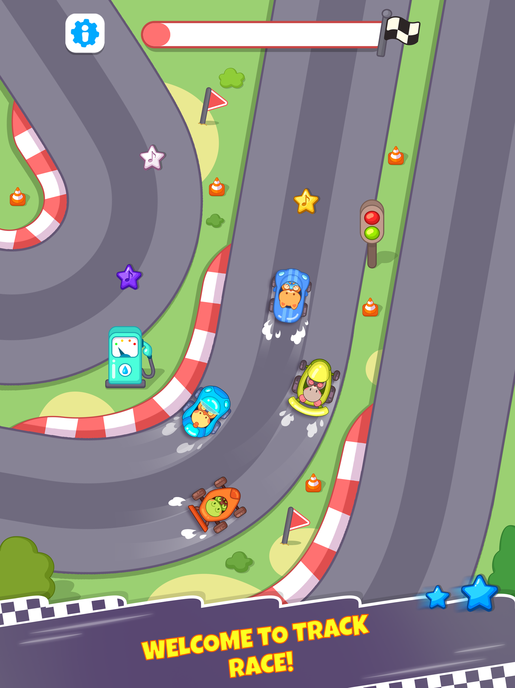 Track racing games for kids! android iOS-TapTap