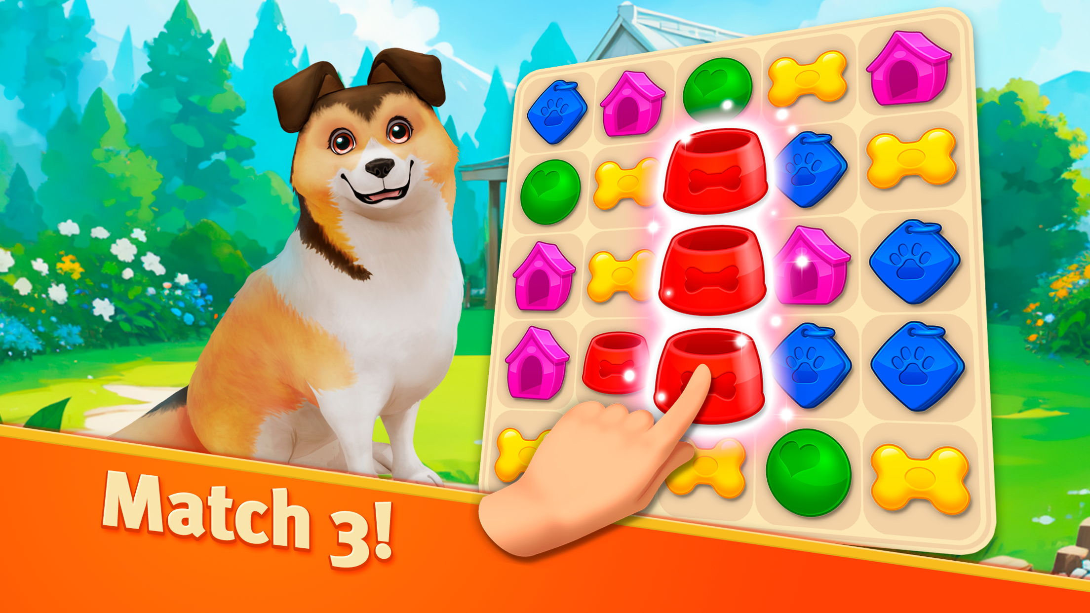 Doggie Dog World: Pet Match 3 android iOS apk download for free-TapTap