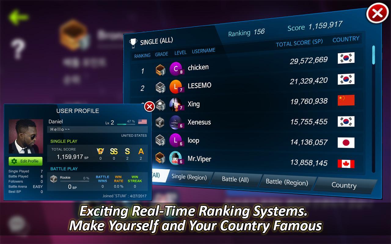 STUM - Global Rhythm Game para Android/iOS - TapTap